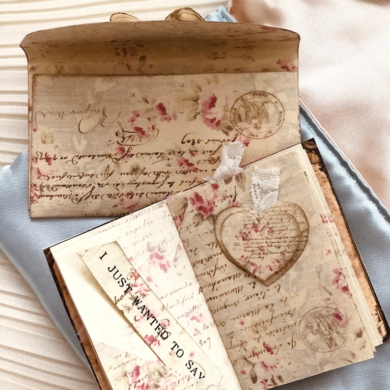 Pocket Size Vintage Roses Mini DIY Book / Printable Digital - Etsy