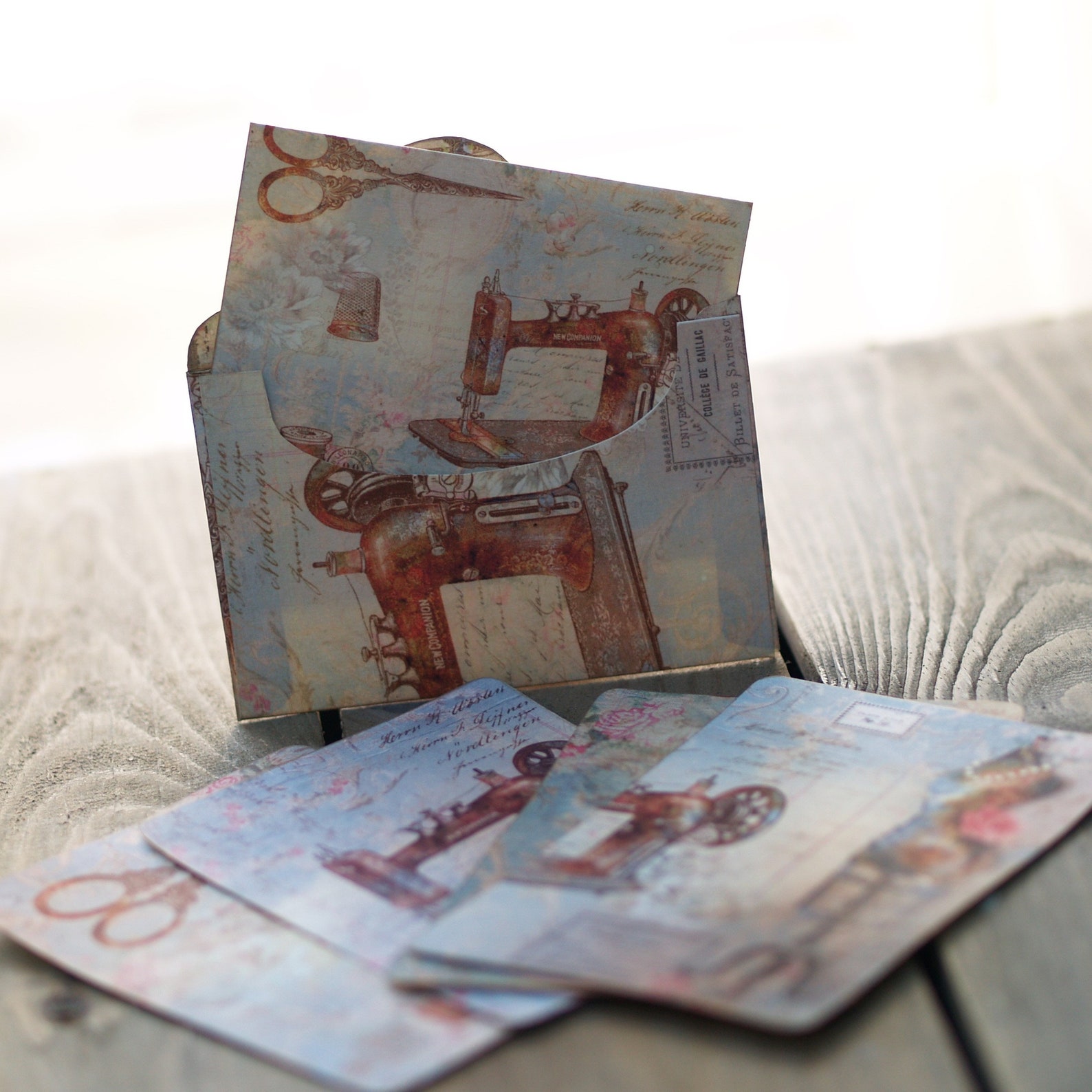 Ephemera Sewing Vintage Printable Collage Papers & Envelope / - Etsy UK