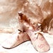 Paper Ballet Shoes Pattern Printable Project / Shabby Pink Chic Roses ...