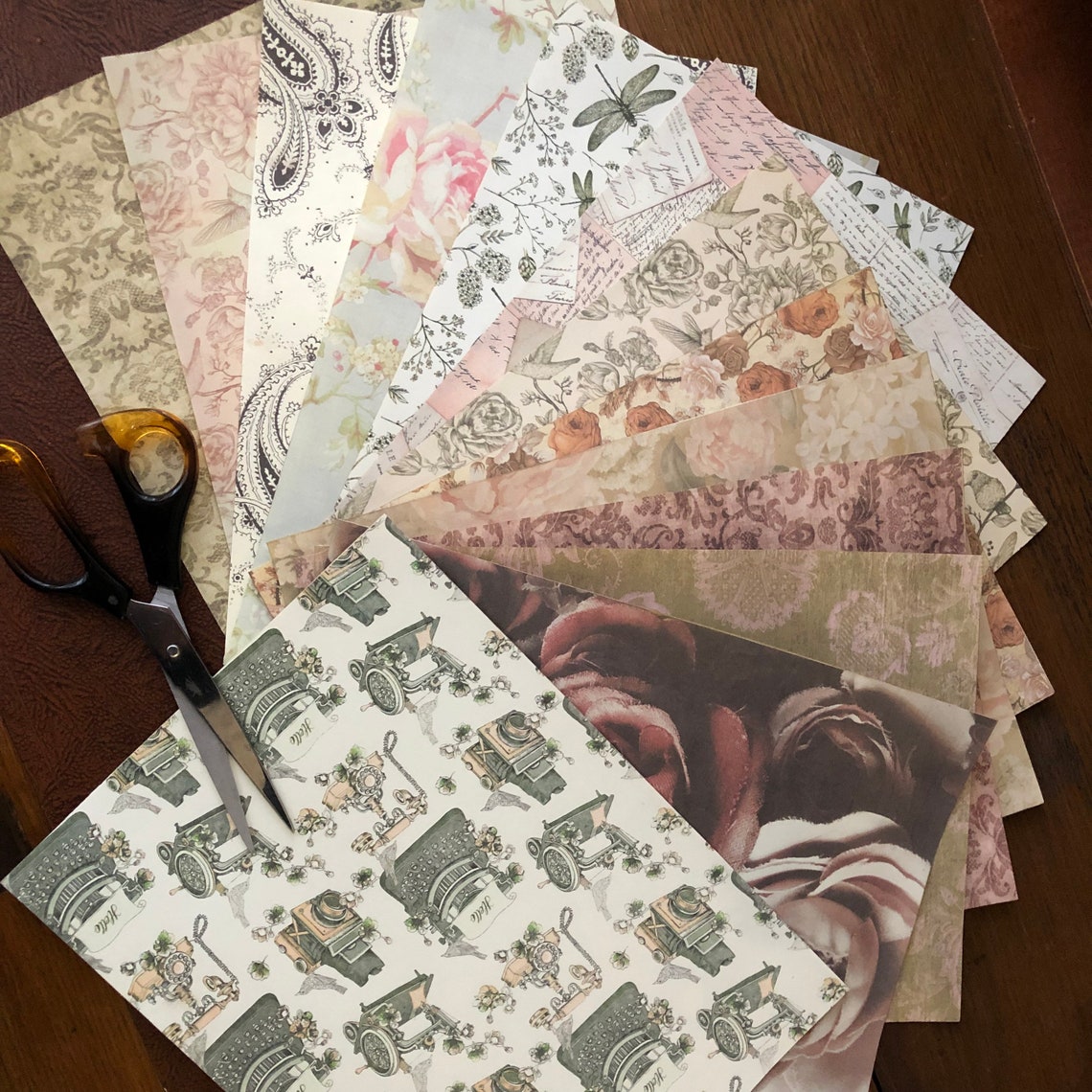 Printable Mix Pattern Junk Journal Papers / Large A4 Pages / - Etsy UK