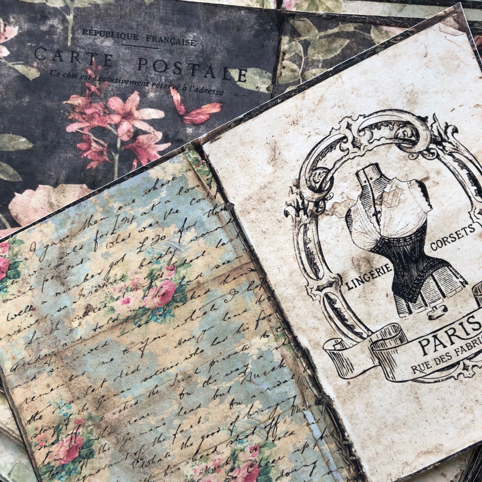 DIY Vintage Book Junk Journal Pages Instant Download Digital | Etsy UK