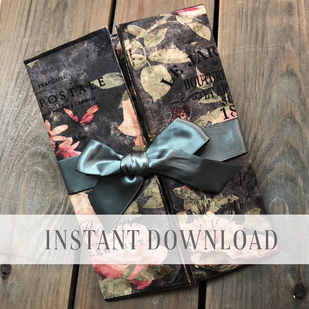 Antique Vintage Roses Printable Folder / Crafting Paper Digital Kit ...