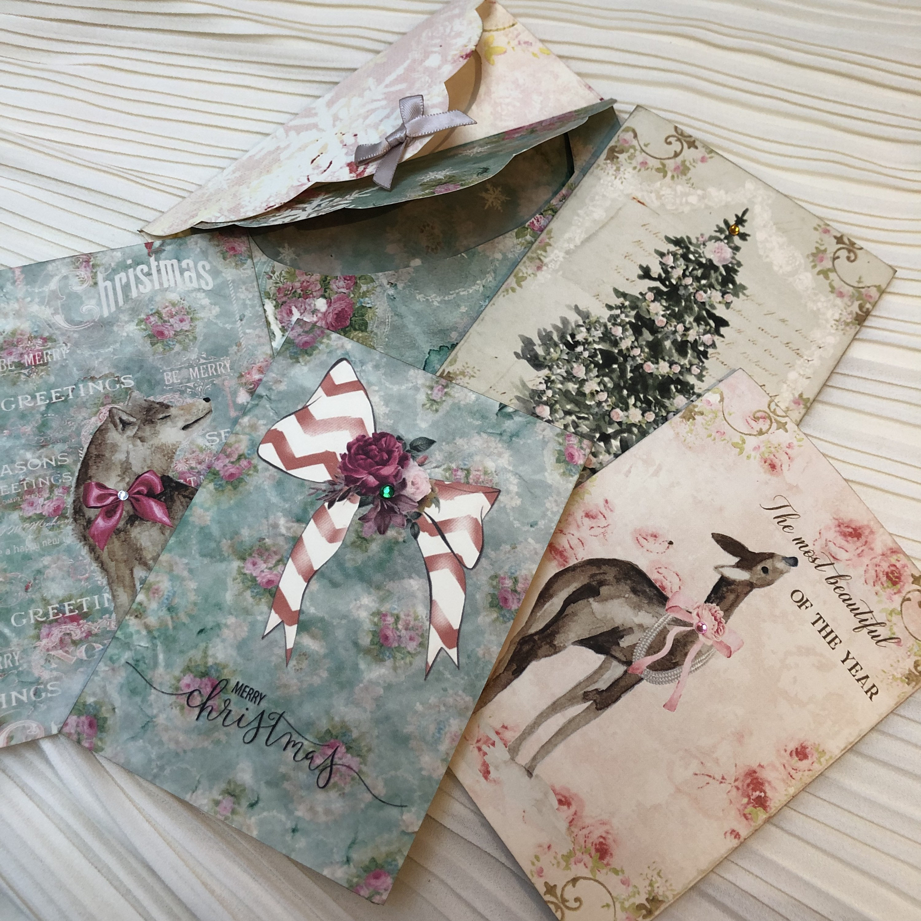 Printable Christmas Cards & Envelopes / Instant Download - Etsy