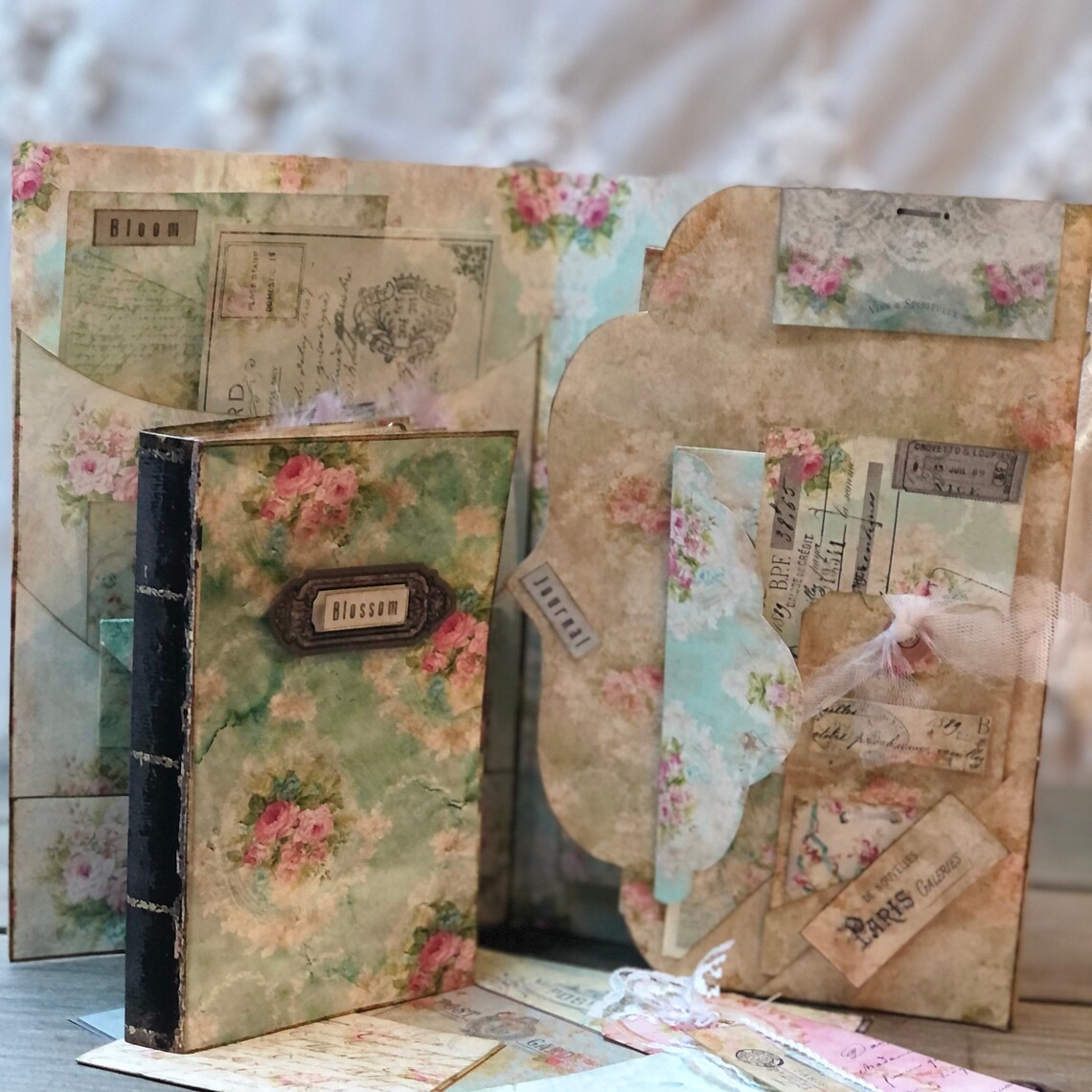 Vintage Roses Printable Folio & Book Set / Victorian Shabby - Etsy UK
