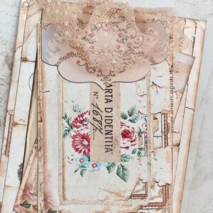 Printable ATC Layered Sample Tags Collage Papers / Easy Junk Journal ...