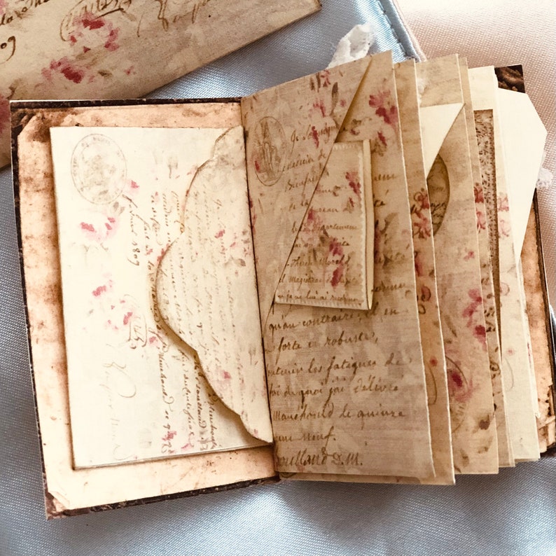 Pocket Size Vintage Roses Mini DIY Book / Printable Digital - Etsy