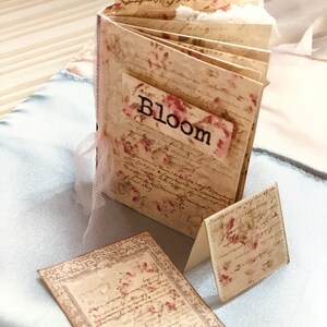 Pocket Size Vintage Roses Mini DIY Book / Printable Digital Kit ...