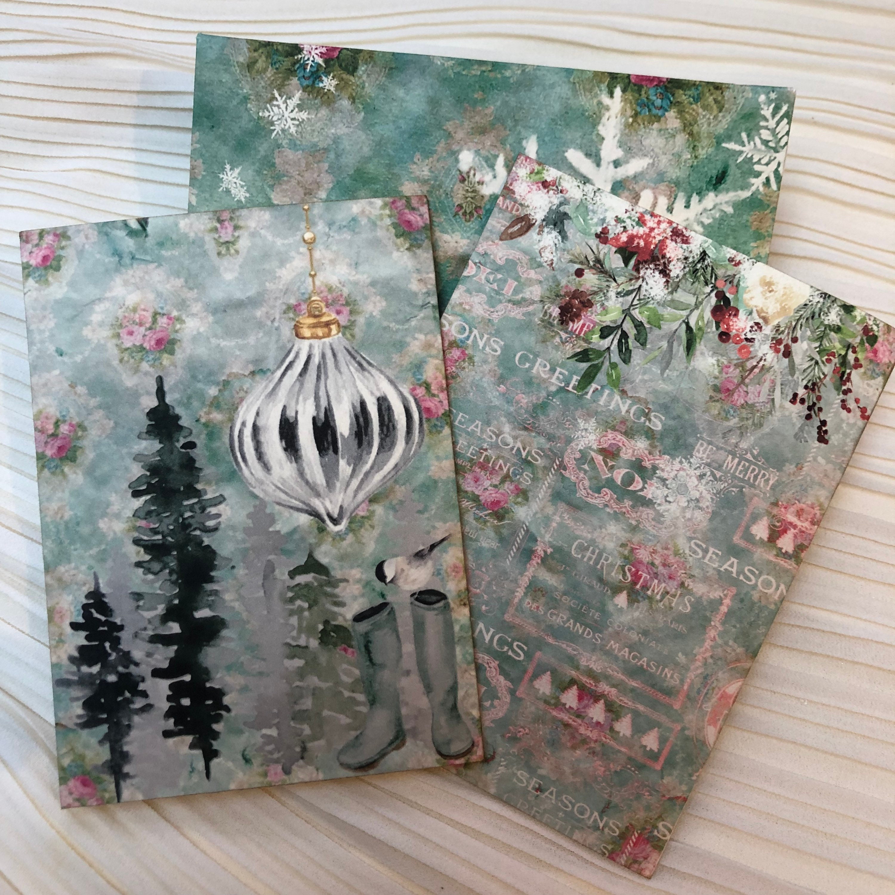 Printable Christmas Cards & Envelopes / Instant Download - Etsy