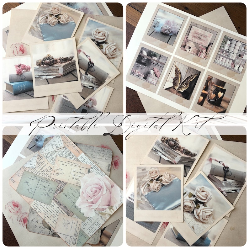 Digital Frame Vintage Photographs / Junk Journal Printable - Etsy