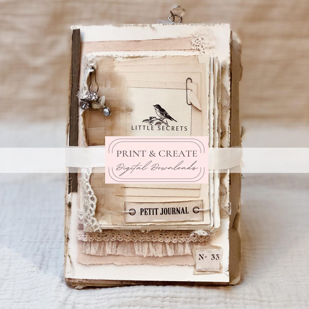 Junk Journal Printable Old Papers / Instant Download DIY Book Pages ...