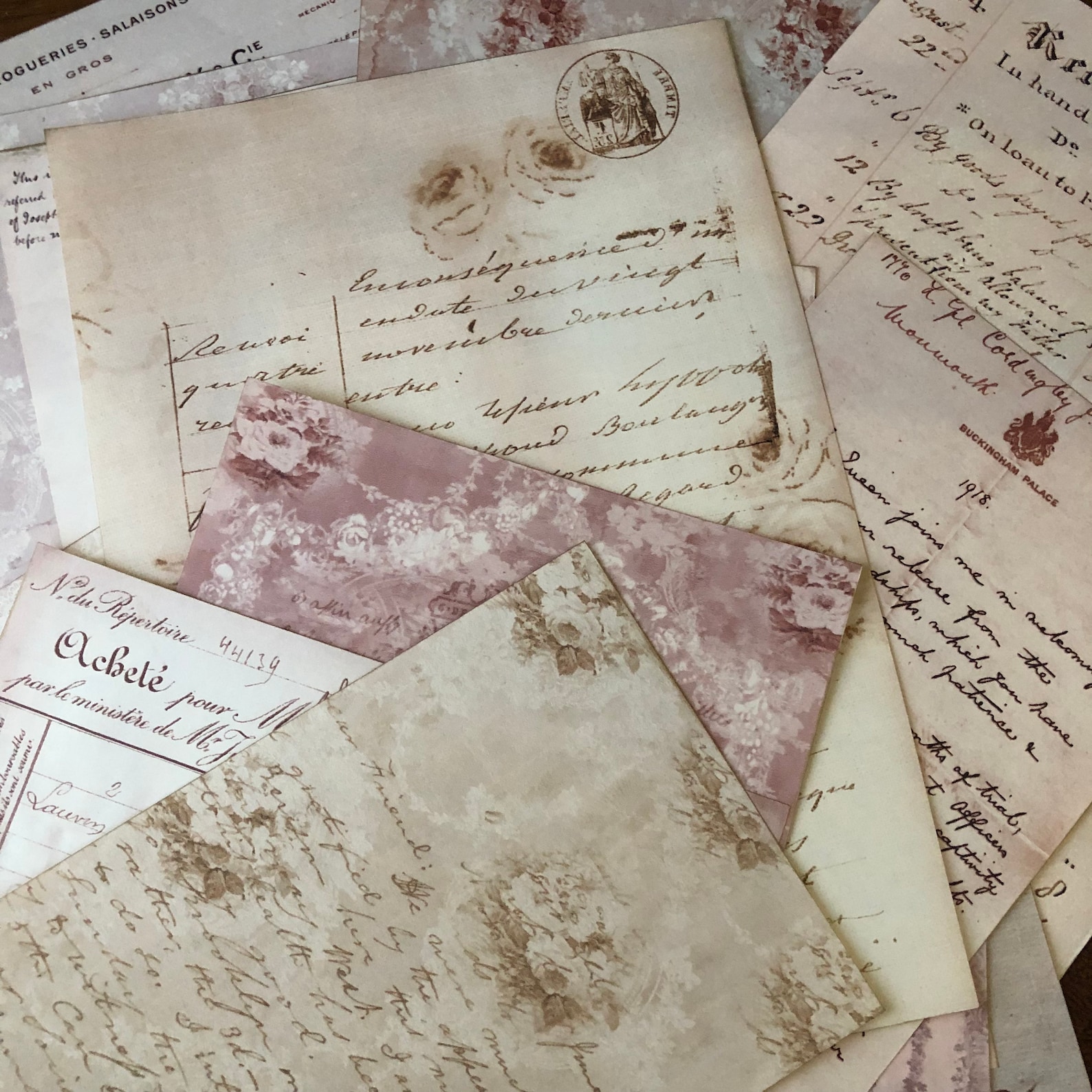 Printable Large Junk Journal Old Papers Mix / Vintage DIY - Etsy