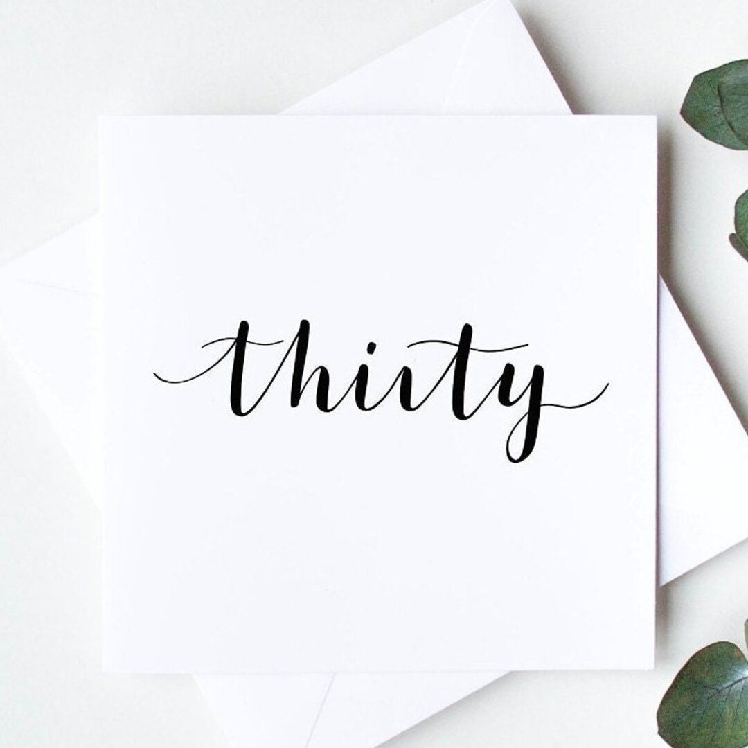 Thirtieth Birthday Card, Happy 30th Birthday, for Her - Etsy