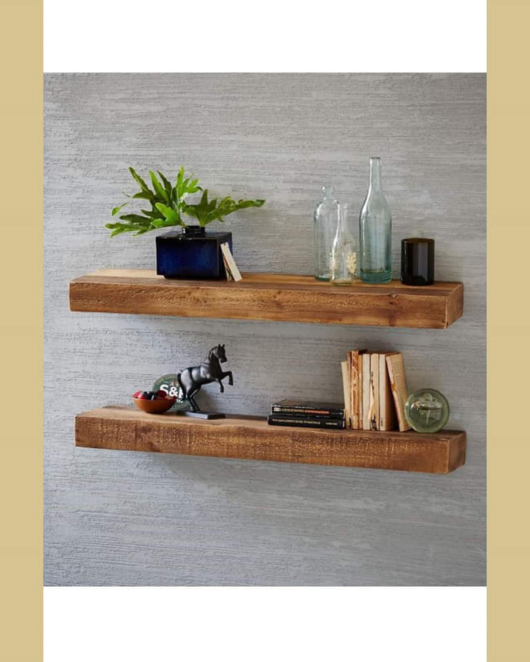 Rustic Wood Shelf Wood Shelves Wallboard Wall Shelf Rustic Floating ...