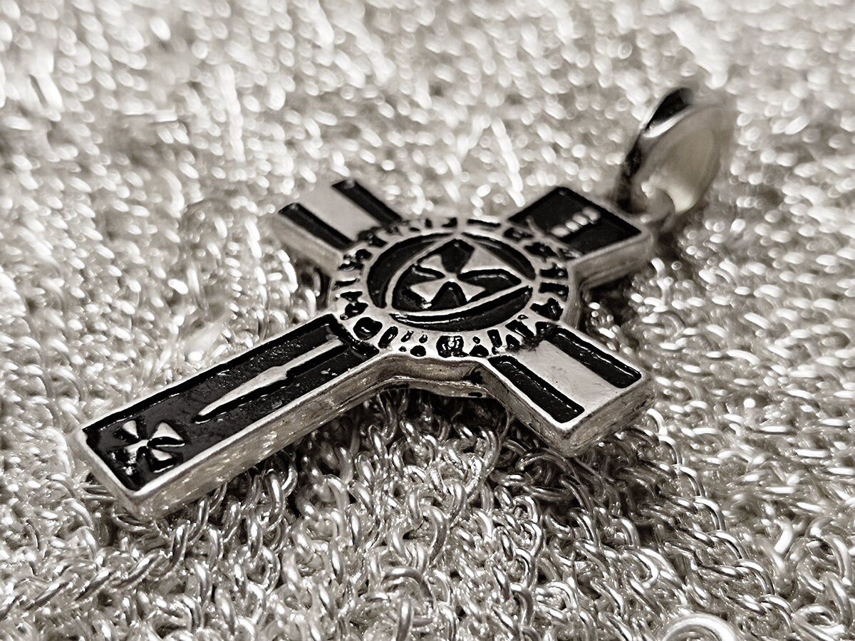 Templar Pendant ORDO DE TEMPLO Silver Plated Pendant Templar | Etsy