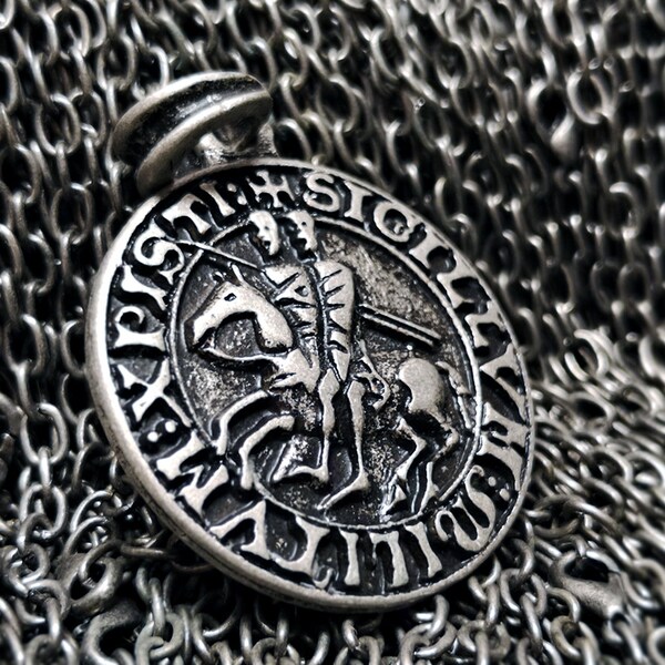 Sterling Silver Knights Templar Pendant - Etsy