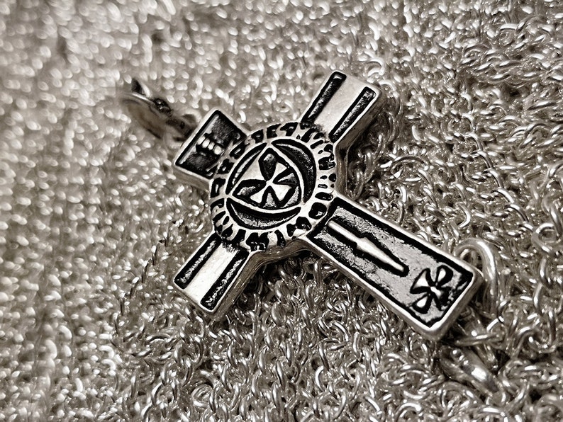Templar Pendant ORDO DE TEMPLO Silver-plated Pendant Templar - Etsy