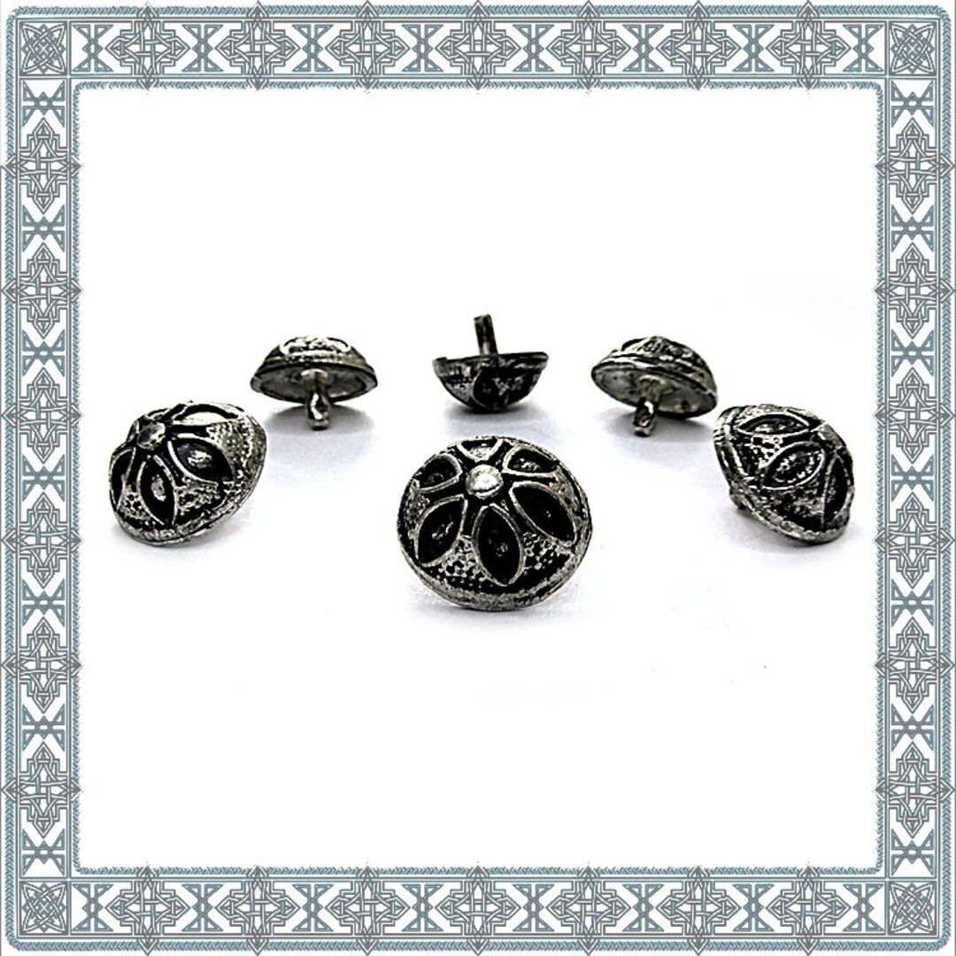 12 Decorative Rivets VAGOTEN HELMET RIVET Silver-plated Rivet - Etsy