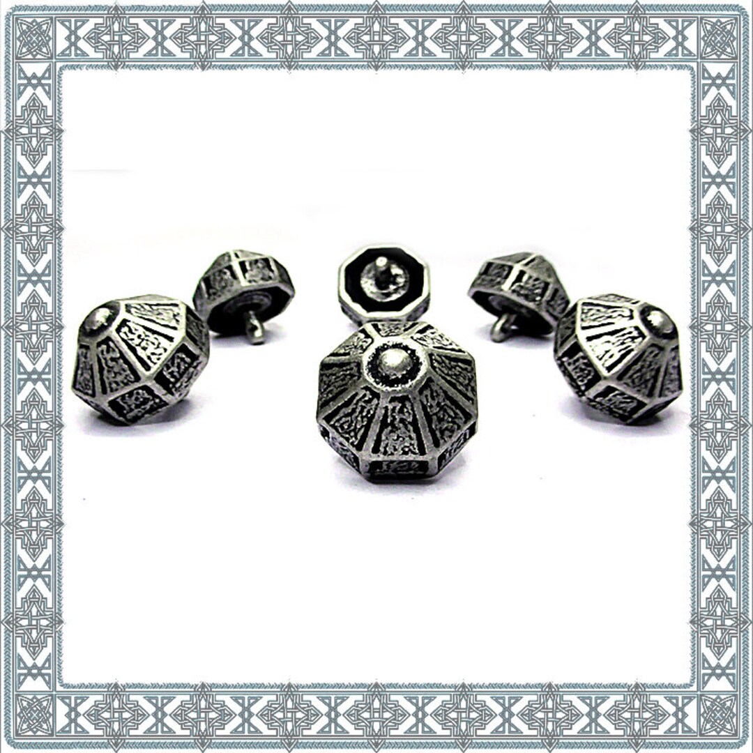 12 Decorative Rivets NORDIC TEMPLE Old Silver Nordic Rivets - Etsy