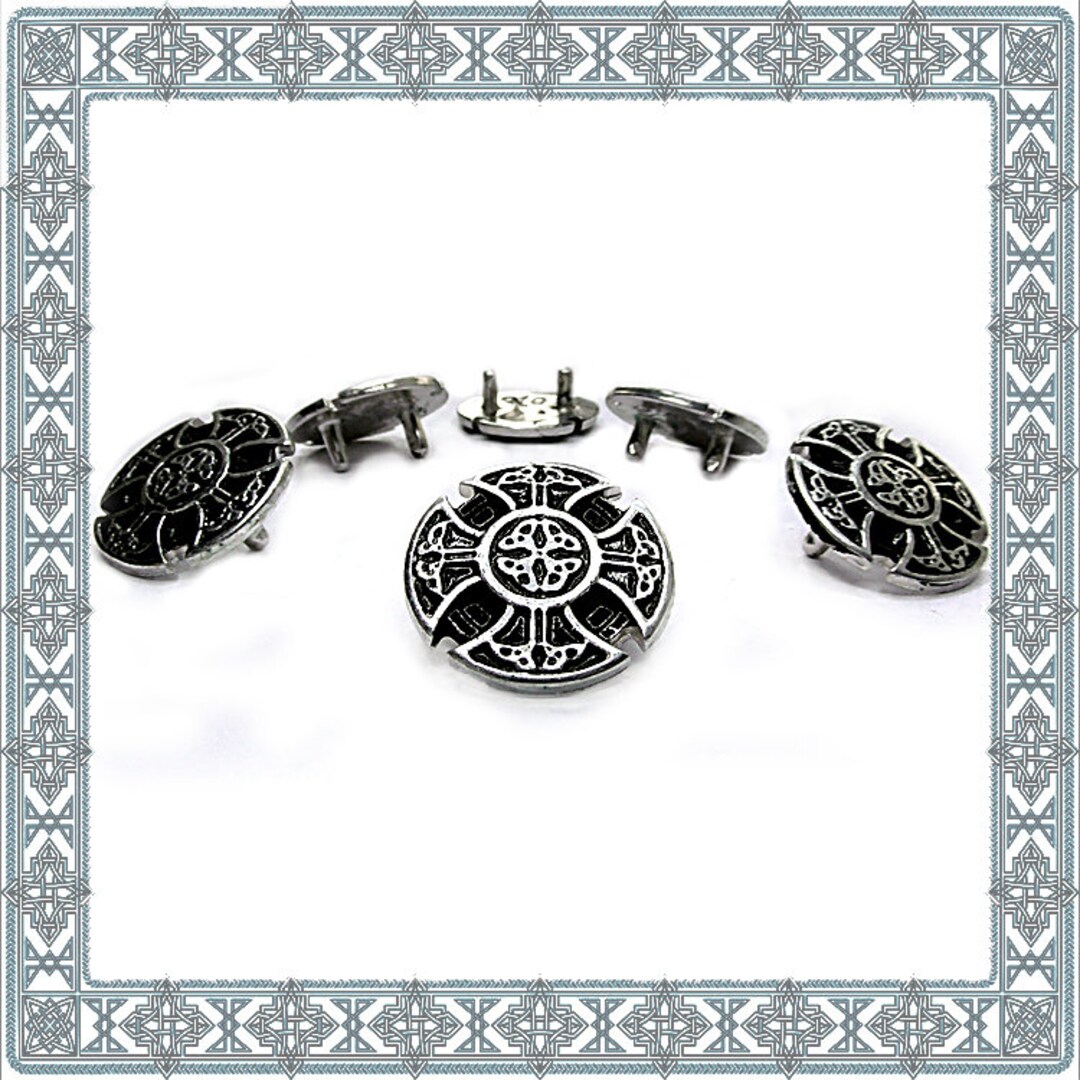 6 Decorative Rivets CROSS OF THE CELTS-22 Silver-plated Rivets - Etsy ...