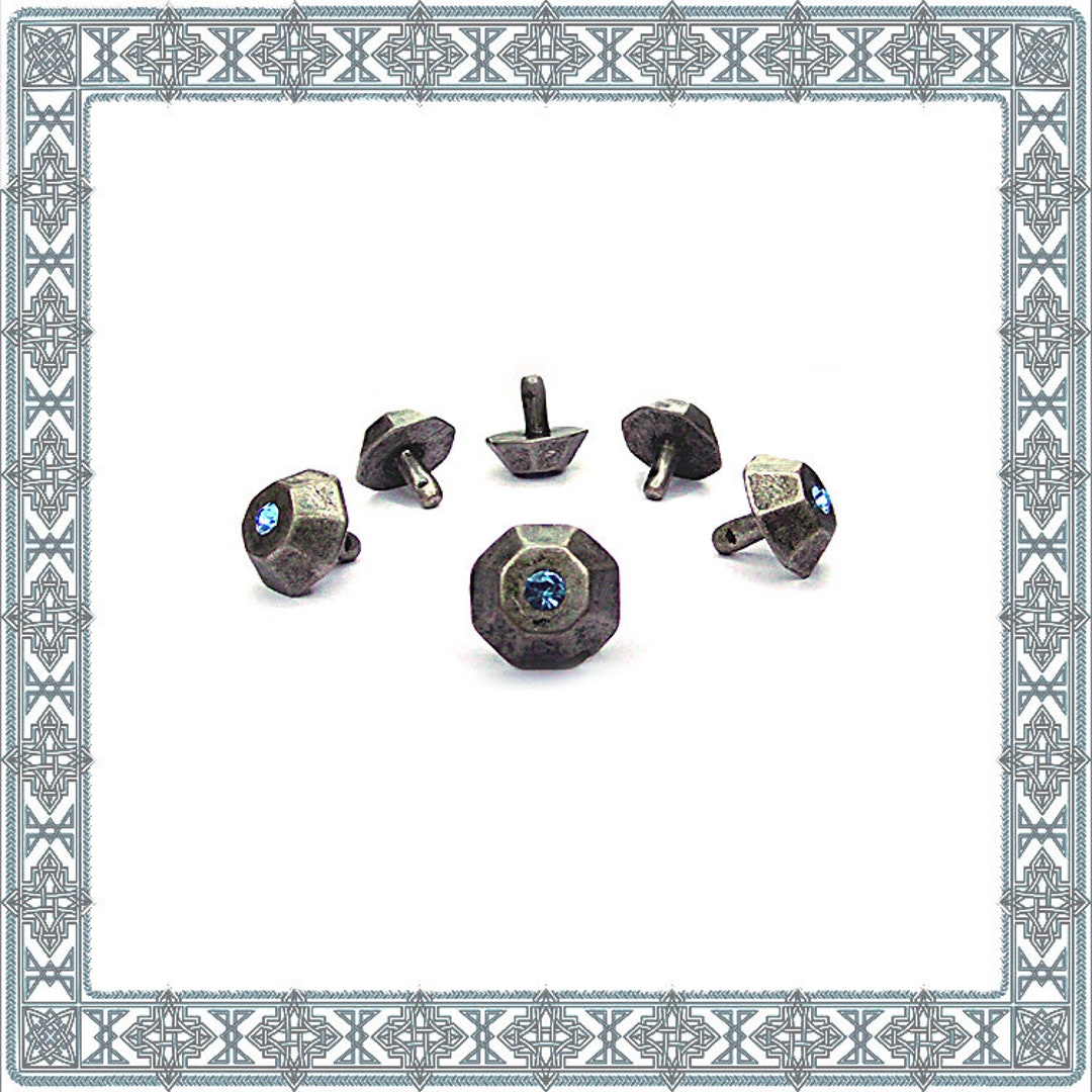 20 Decorative Rivets OCTAGON PYRAMID STUMP 10 Mm Antique - Etsy