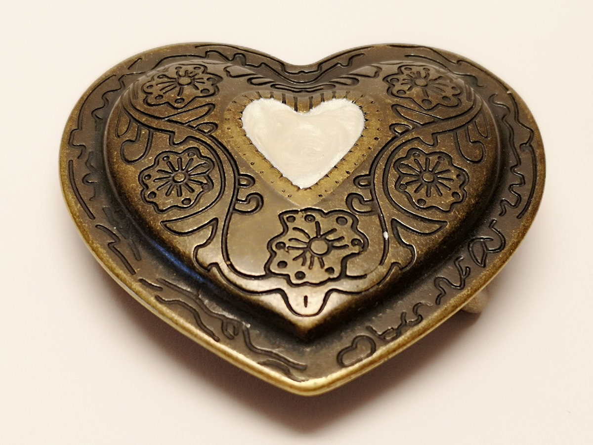 1 FLOWER-BUCKLE Old Brass Buckle Clasp Belt Buckle Belt Buckle - Etsy