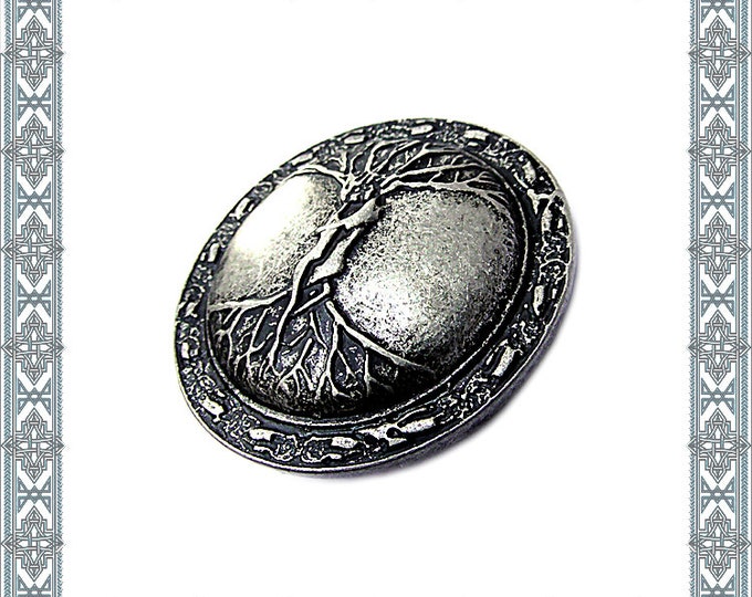 6 Ornamental Rivets CELTIC TREE Old Silver Tree of Life | Etsy