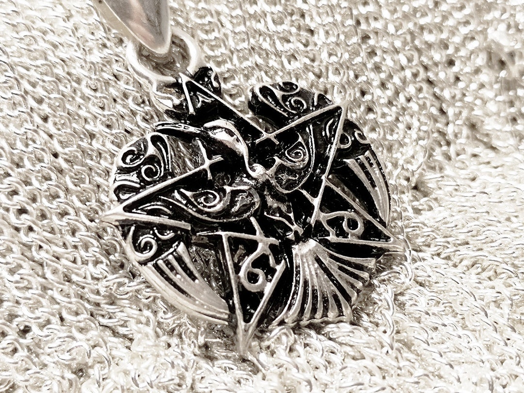 Occult Pendant PENTAGRAM Silver Plated Pendant Five Star - Etsy