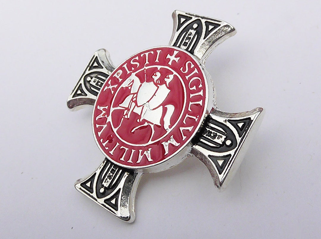 6 Decorative Rivets CROSS OF THE TEMPLARS Silver-plated Decorative ...