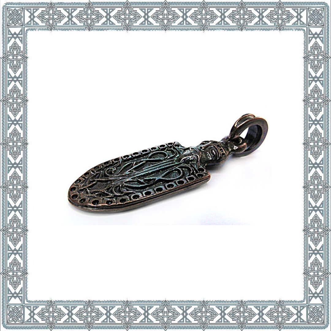 Pendant WIKING Shield Old Bronze Nordic Pendant Germanic Jewelry Amulet ...