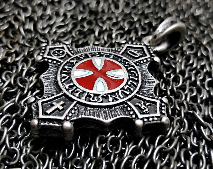 Templar Pendant TEMPLERORDEN Old Silver Order Decoration - Etsy