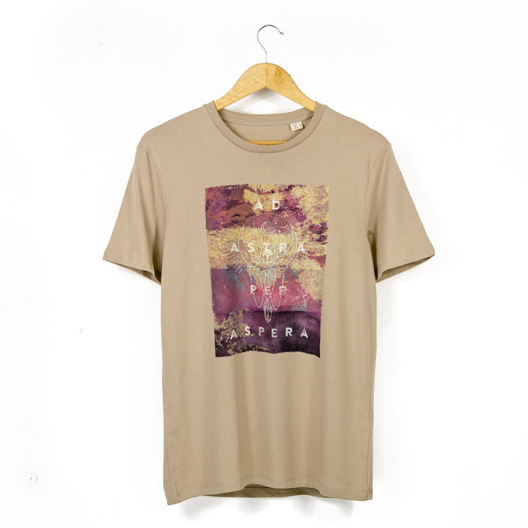 Men's / Unisex 'ad Astra per Aspera' Organic Cotton T-shirt - Etsy
