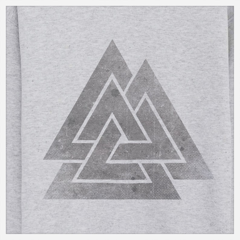Men's 'Valknut' Nordic Rune Tattoo Art Sweatshirt | Etsy