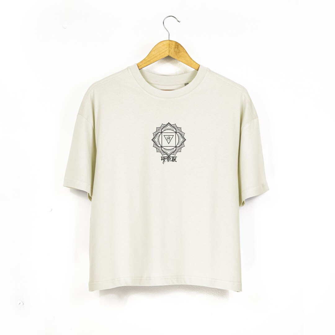 Women's 'muladhara' Root Chakra Organic Cotton Oversized Boxy T-shirt ...