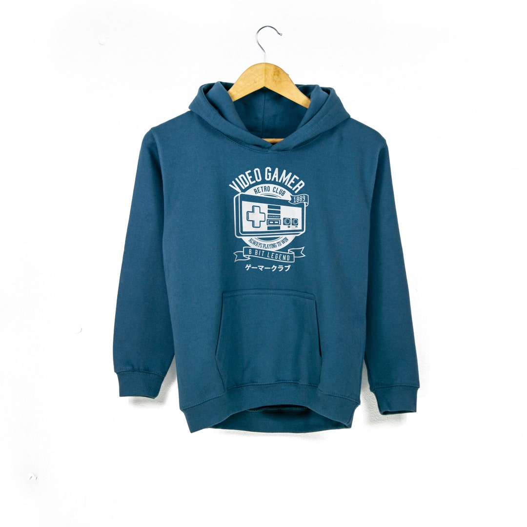Kids 'video Gamer Retro Club' Hoodie - Ages 1-2, 3-4, 5-6, 7-8, 9-11 ...