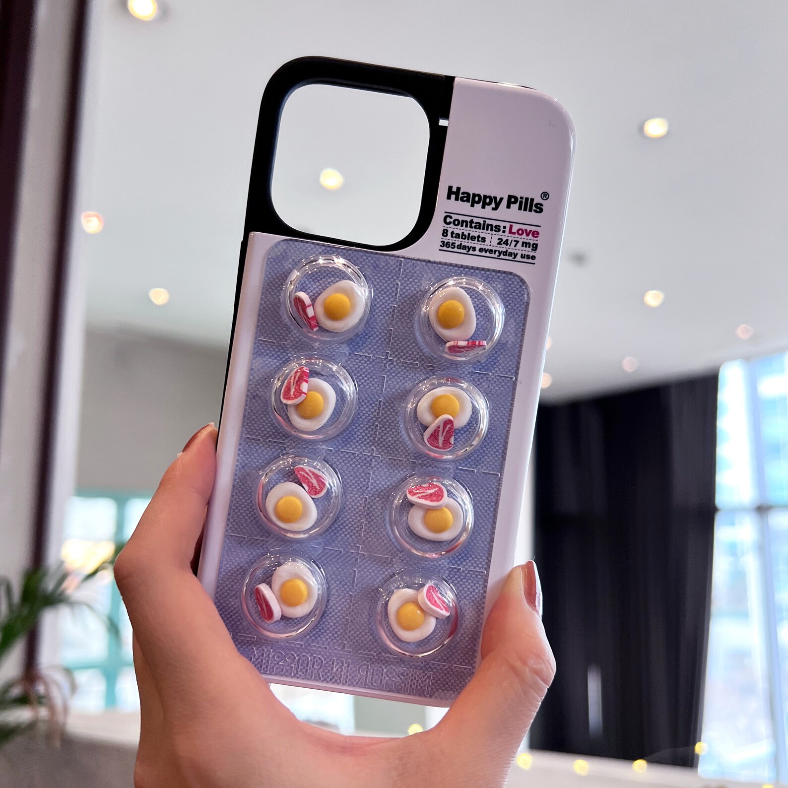Happy Pill Breakfast, Eggs, Bacon Pill Phone Cases - Etsy