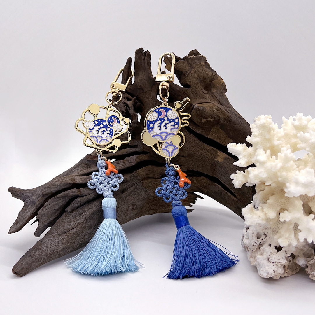 Korea Traditional Norigae Style Keychain Charms_ver. Sea - Etsy