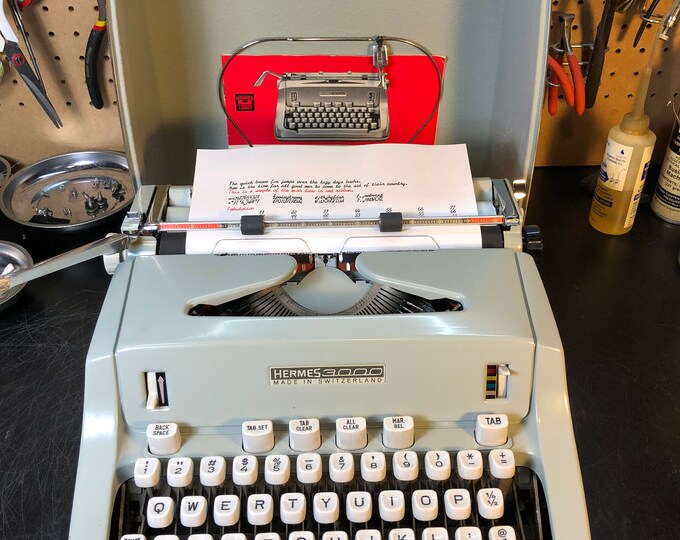 Professionally Restored Hermes 3000 Deluxe With Script Cursive Type ...