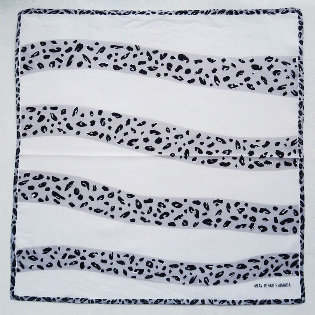 Vintage Tiger Handkerchief / Leopard Handkerchief / Vintage Animal ...