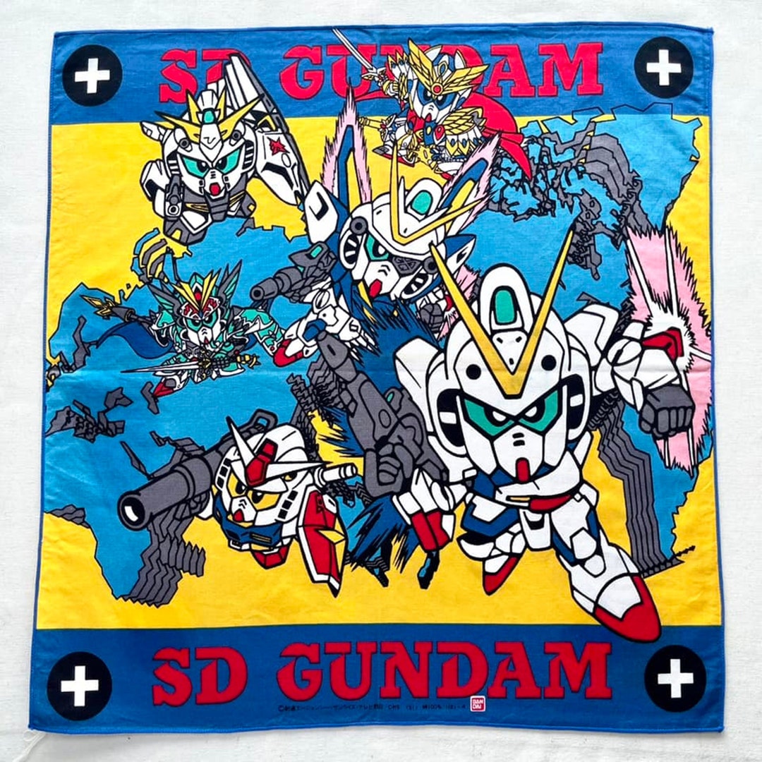 Vintage 90s Gundam Handkerchief / Anime Handkerchief / Manga ...