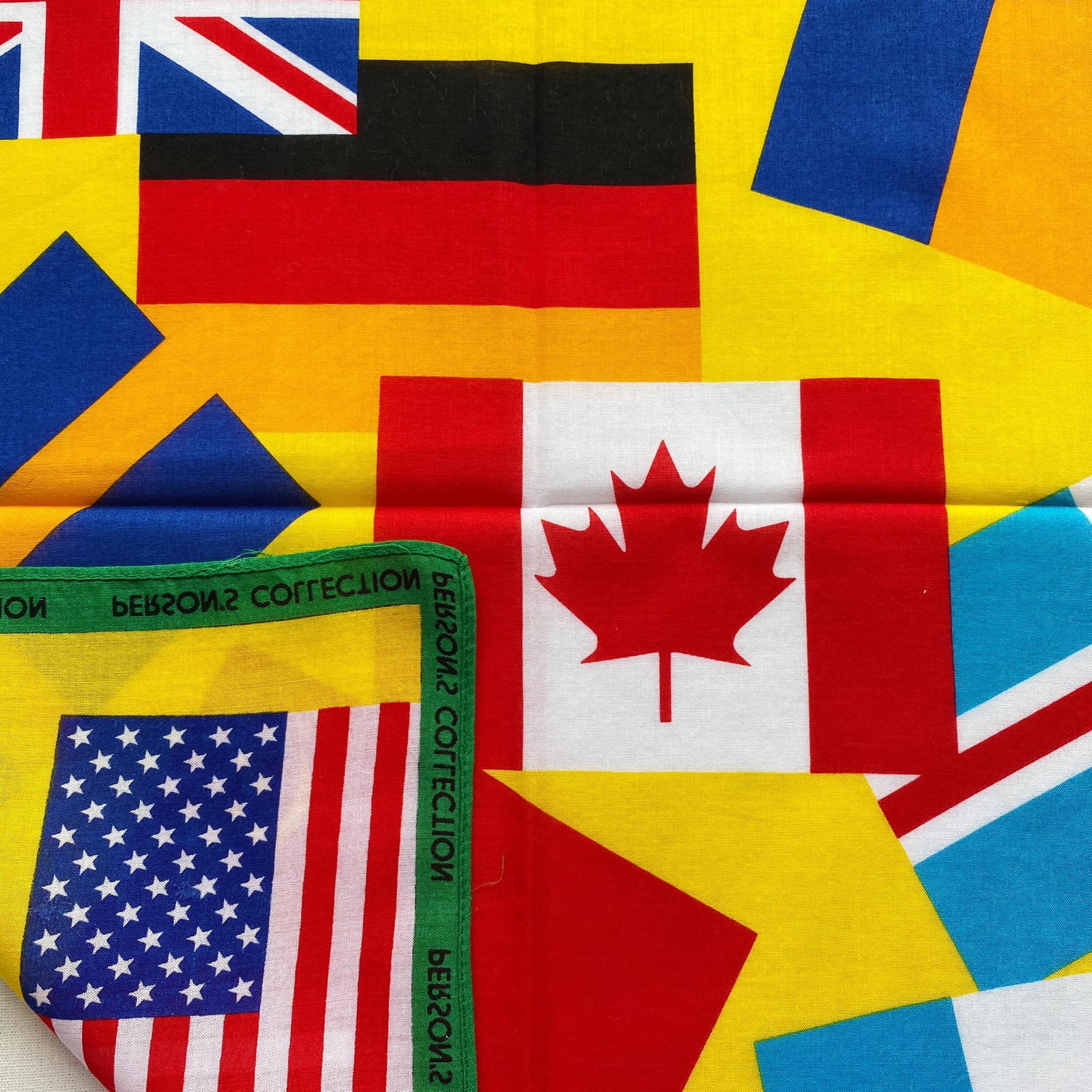 Vintage Country Flag Handkerchief - Etsy