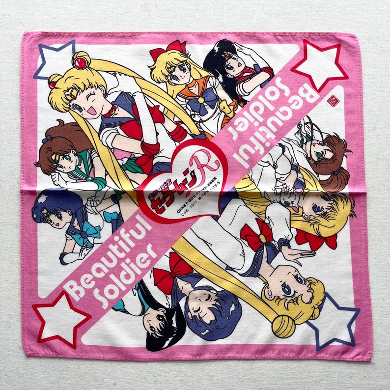 Vintage Sailor Moon Handkerchief - Etsy