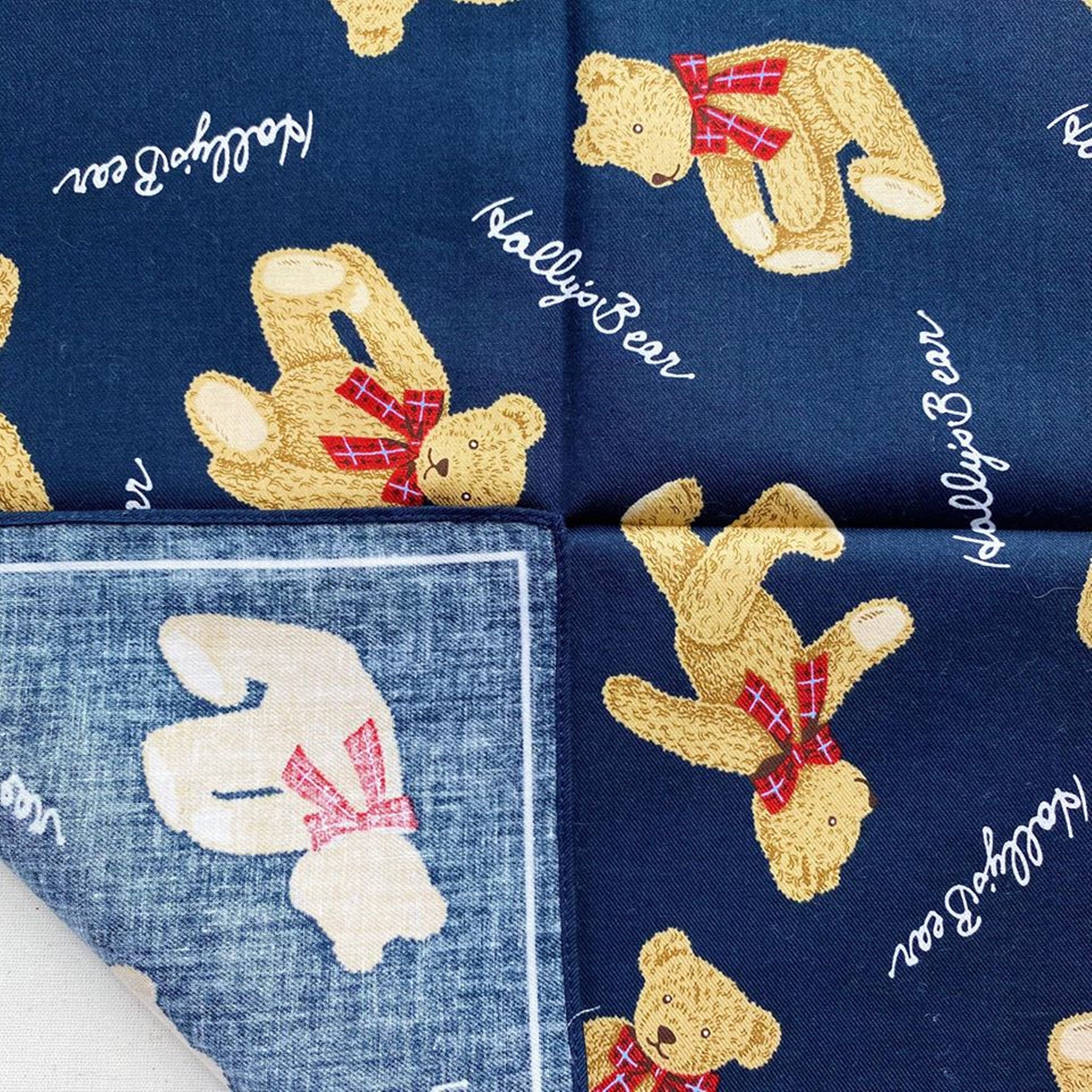 Vintage Bear Handkerchief - Etsy