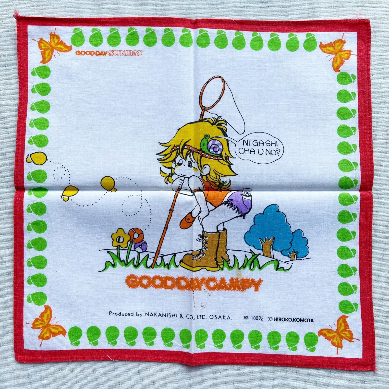 Vintage Good Day Camp Handkerchief - Etsy