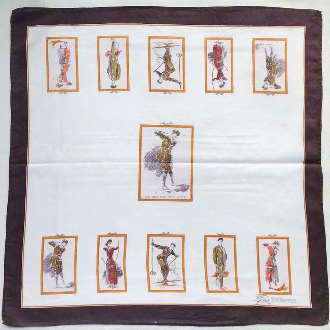 Vintage Renaissance Handkerchief / Japanese Handkerchief / Art ...