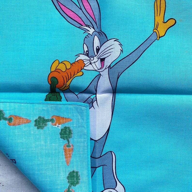 Vintage Bugs Bunny Handkerchief: Cartoon Rabbit Design - Etsy