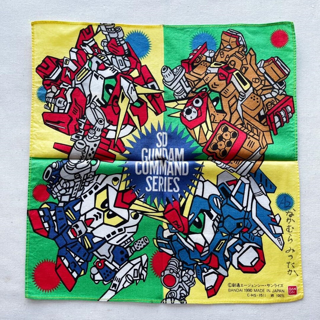 Vintage 90s Gundam Handkerchief / Anime Handkerchief / Manga ...