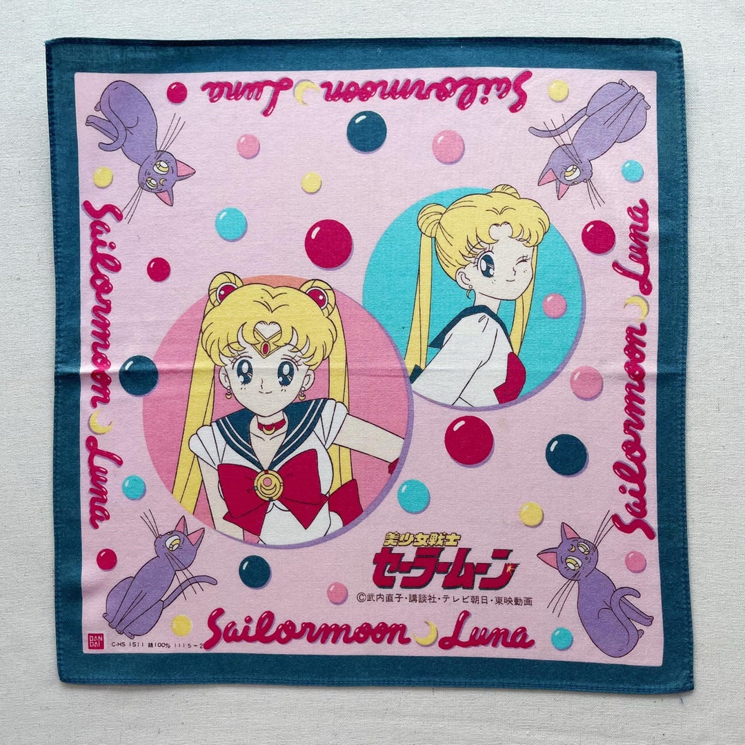 Vintage Sailor Moon Handkerchief - Etsy