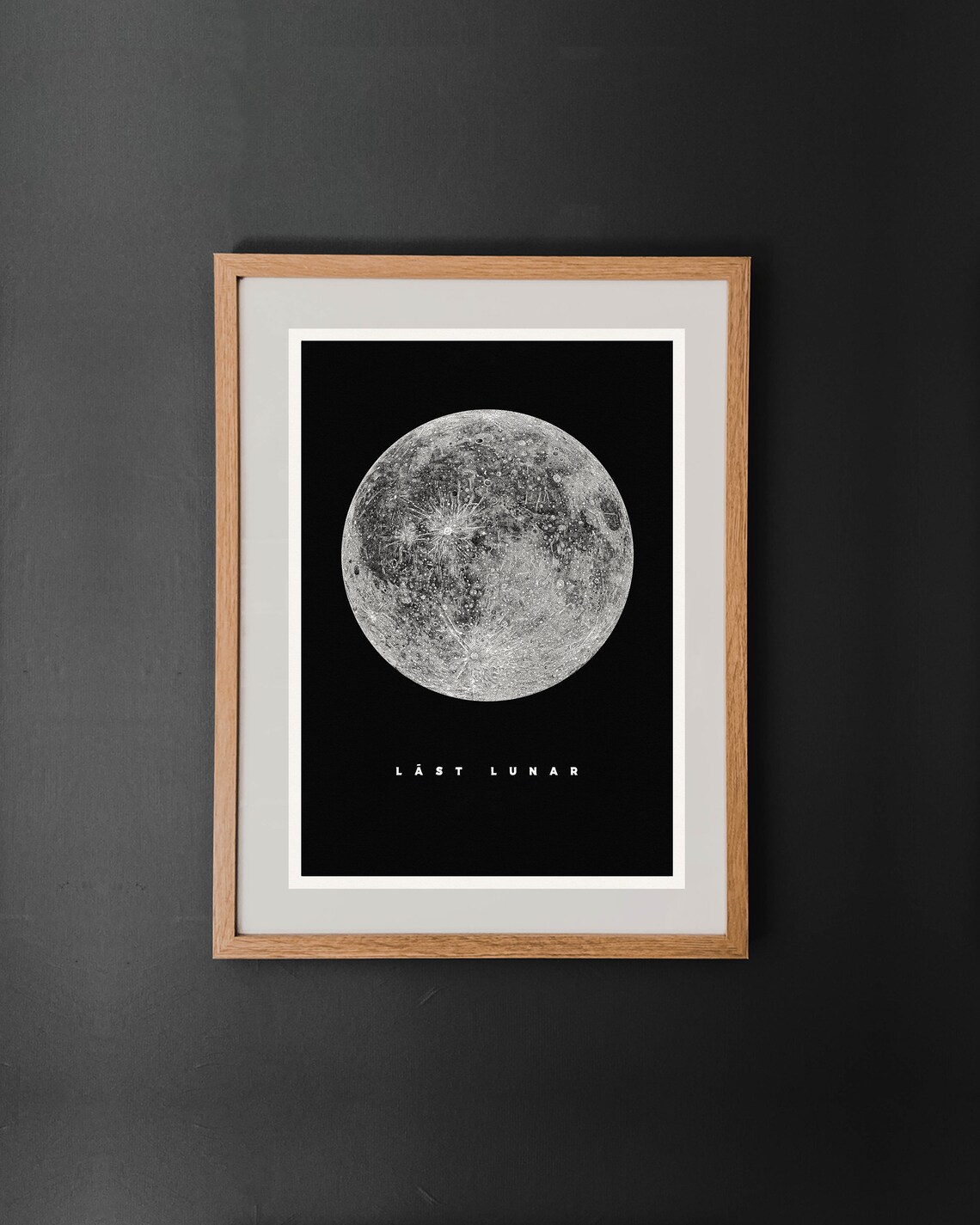 Full Moon Print Moon Artwork Art Print Moon Wall Art Space - Etsy
