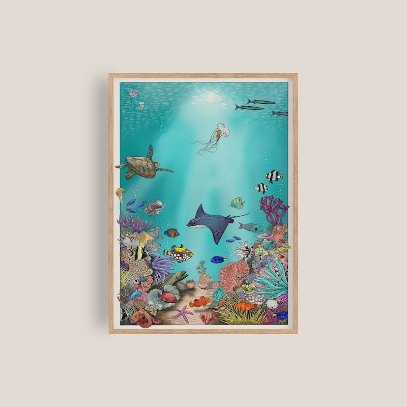 Coral Reef Wall Art - Etsy