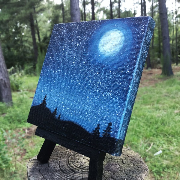 Mini Canvas Painting - Etsy